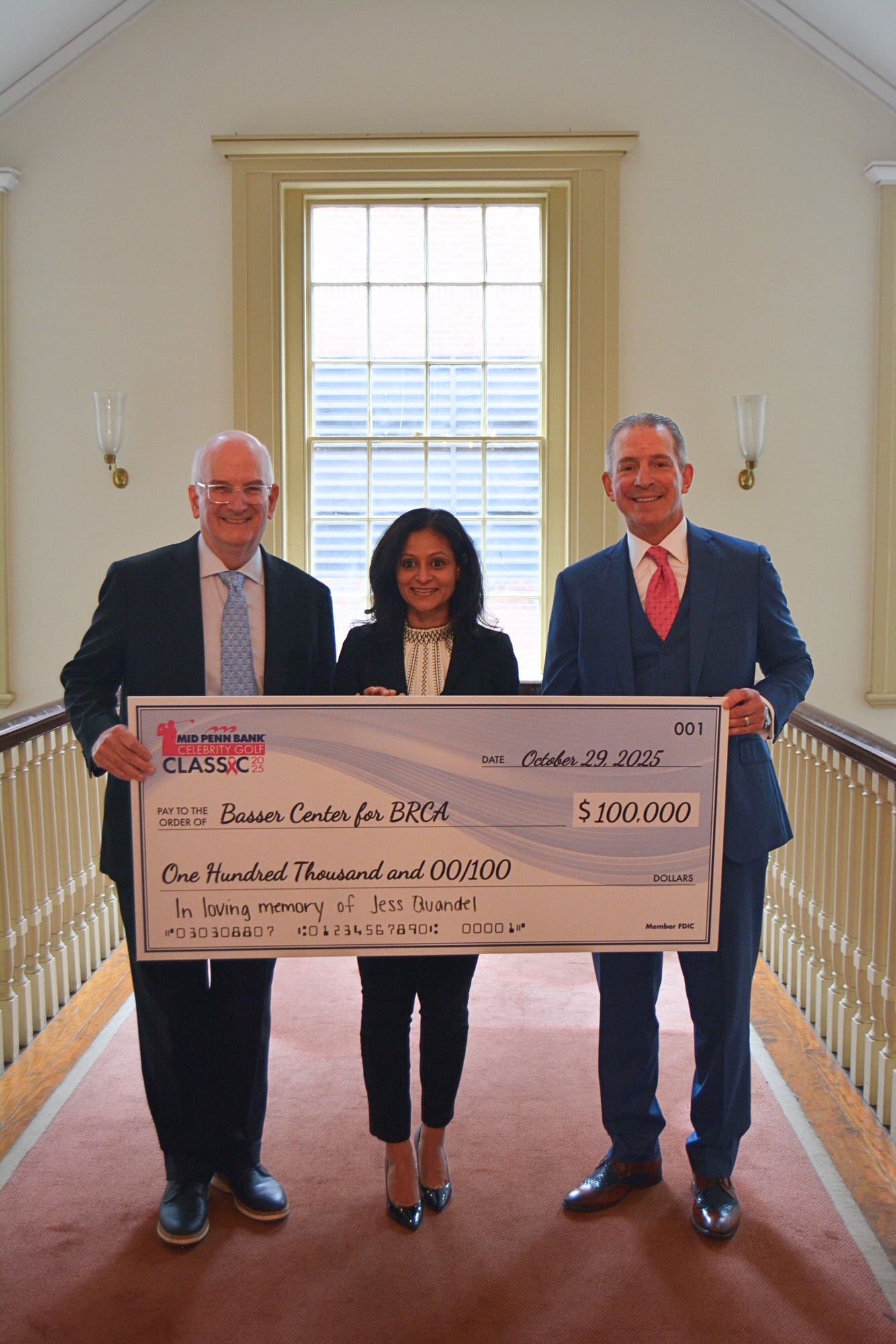 MID PENN BANK DONATES $100,000 TO PENN MEDICINE’S BASSER CENTER FOR ...